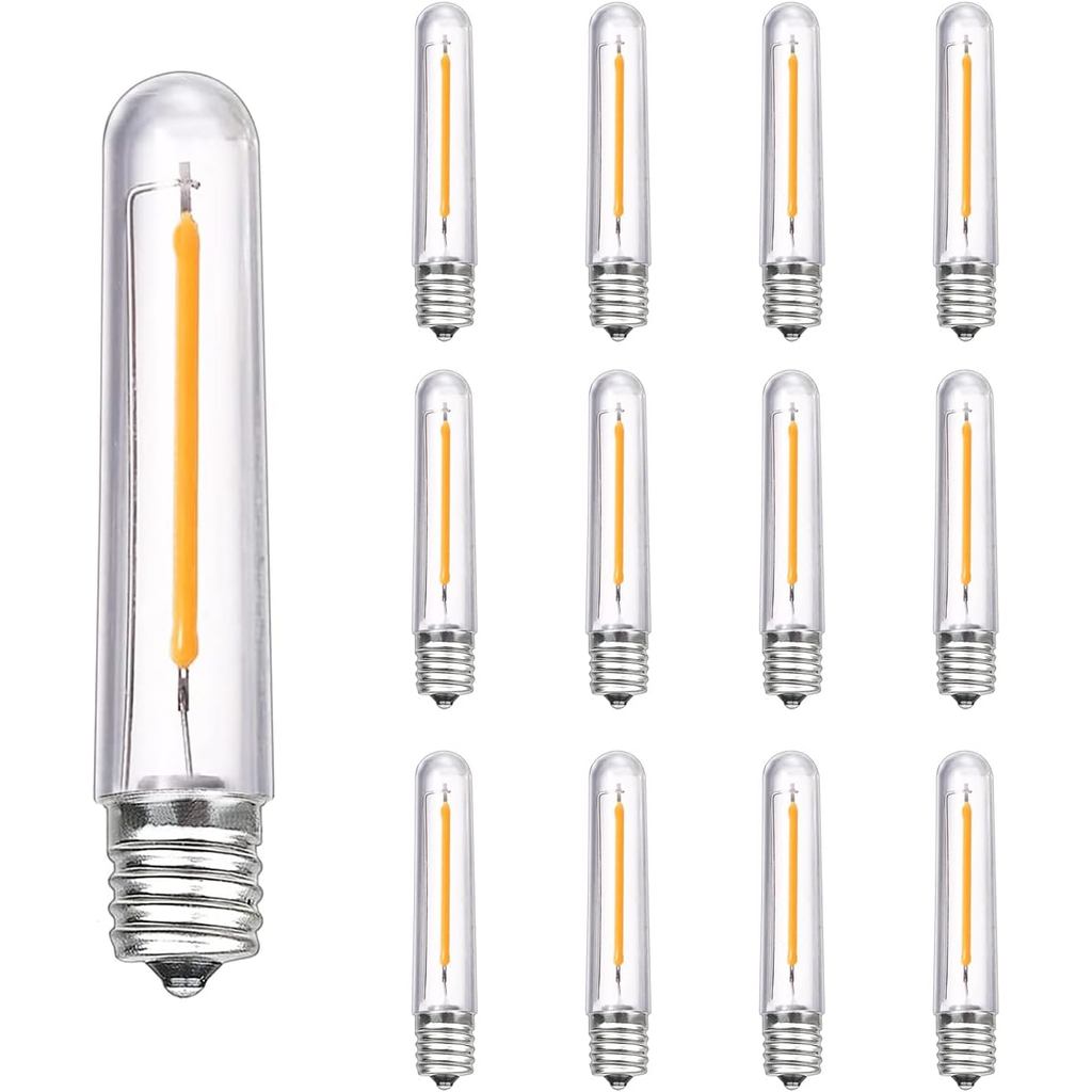 New S14 LED String Light Replacement Bulb, 12PK LED Bulb, 0.6 Watts 120 ...