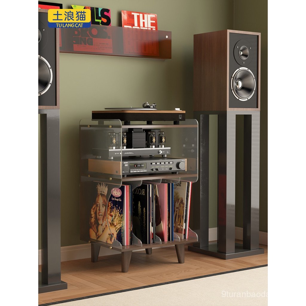 Acrylic Record Cabinet Vinyl Record Storage Cabinet Record Player ...