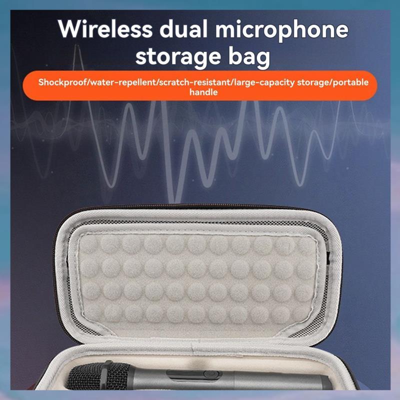 [hotkeystore.] For PartyBox Hard EVA Microphone Storage Bag Wireless ...