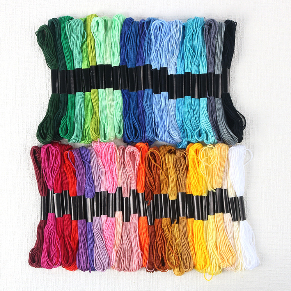 8-meter Winding Flower Thread, Cross Stitch Thread, Cotton Thread, Silk ...