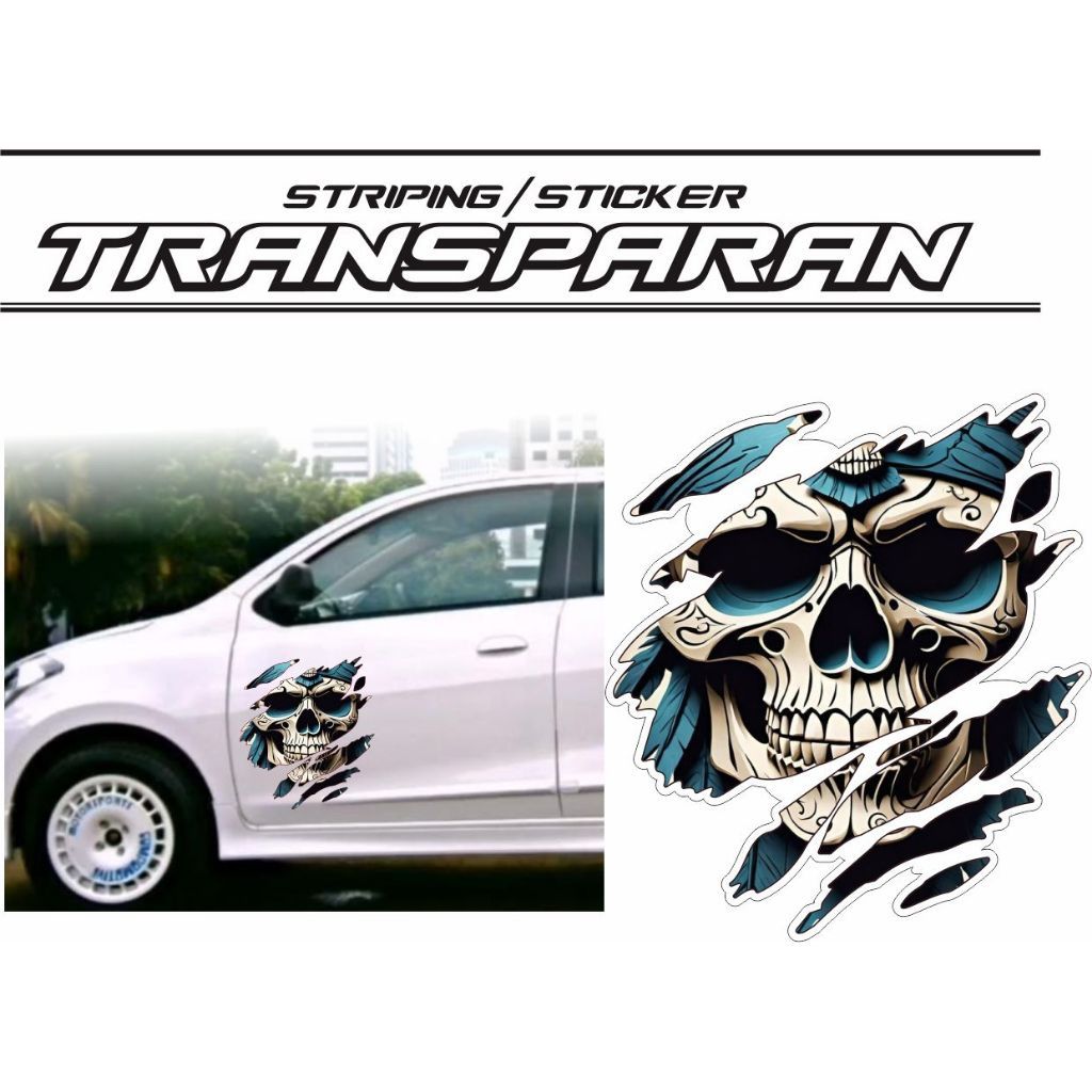 TRANSPARENT CAR STICKER WITH COOL UVIVERSAL MOTIF CLEAR UV CAR STICKER ...