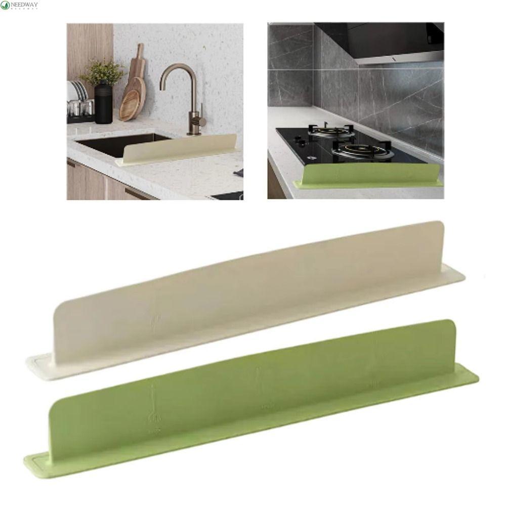 NEEDWAY Silicone Water Baffle, Soft Suction Cup Base Sink Splash Guard ...