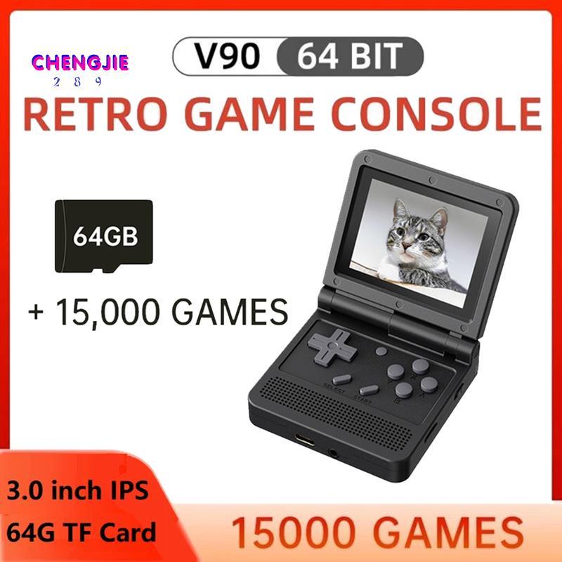 For for NEW V90 Version 3.0 Inch Open-Source Game Console Retro Game ...