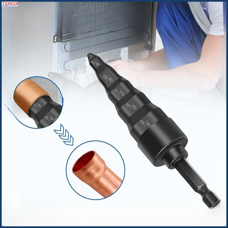 MATA 5 In 1 Tube Pipe Expander Drill Bit Head, AC Pipe Hole Enlarger ...