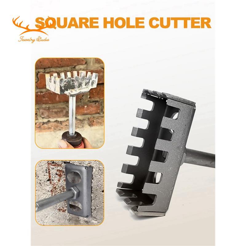 [Redpowderyan.] 2pcs Square Hole Cutter for 86-Type Box Electric Hammer ...