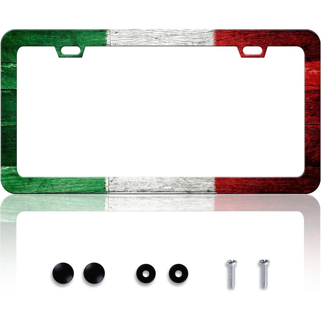 Italy Flag License Plate Frame Italian Flag License Plate Frames ...