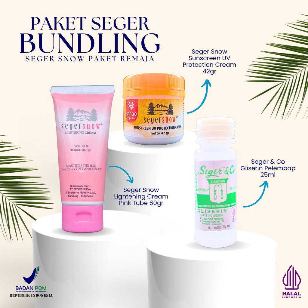 Seger Teen Skincare Bundle Package 3-in-1Snow | Glycerin, PINK ...