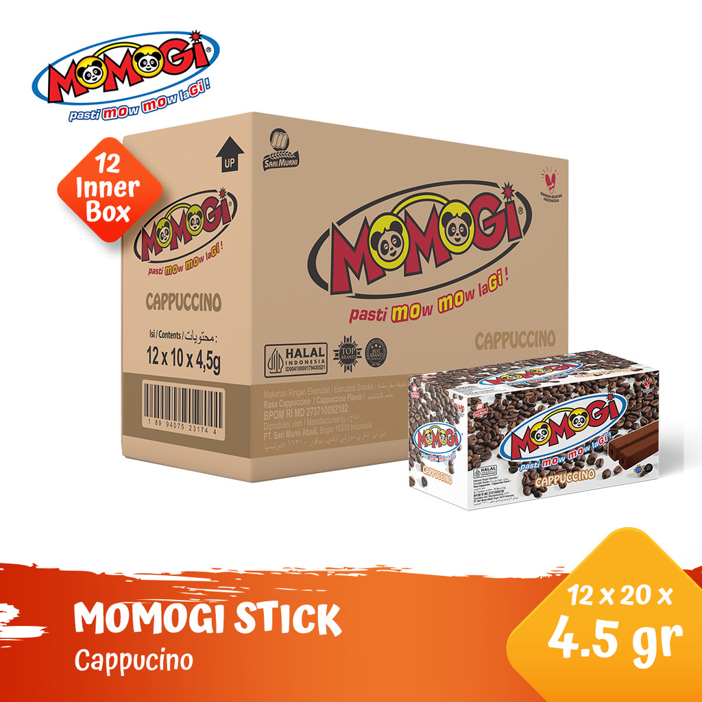 Momogi Stick Cappuccino 4.5g (1 Carton of 12 Boxes) | Shopee Singapore