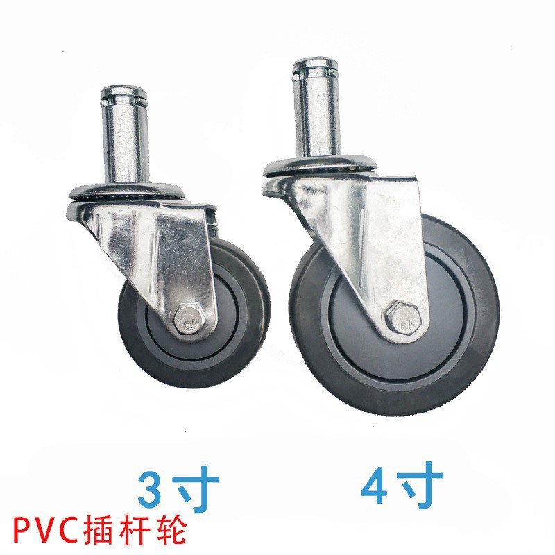 Swivel Casters Universal 5inch Chrome Plated Anti-Static Shelving Wire ...