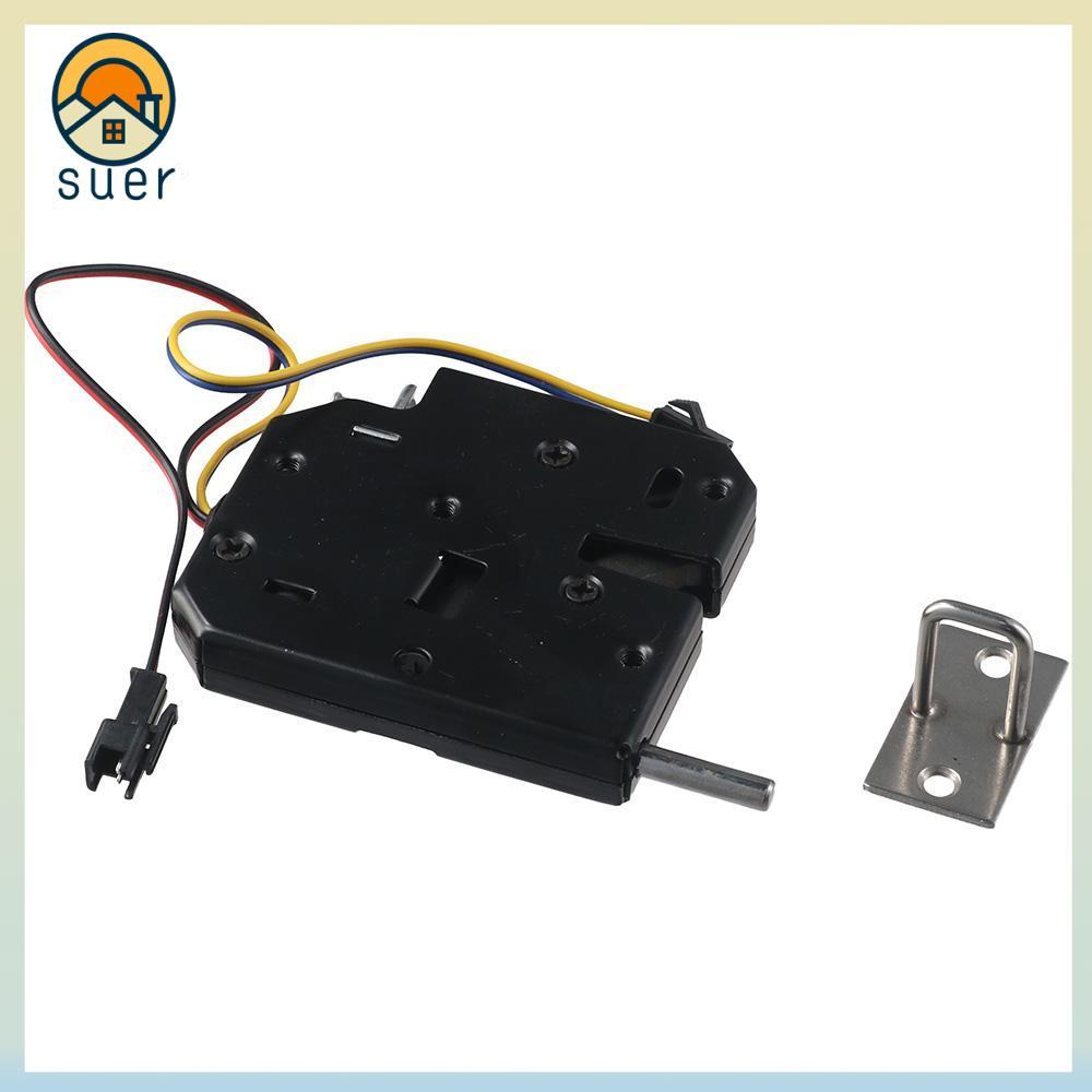 SUERHD Solenoid Door Lock, 2A Carbon Steel Mini Electric Bolt Lock ...