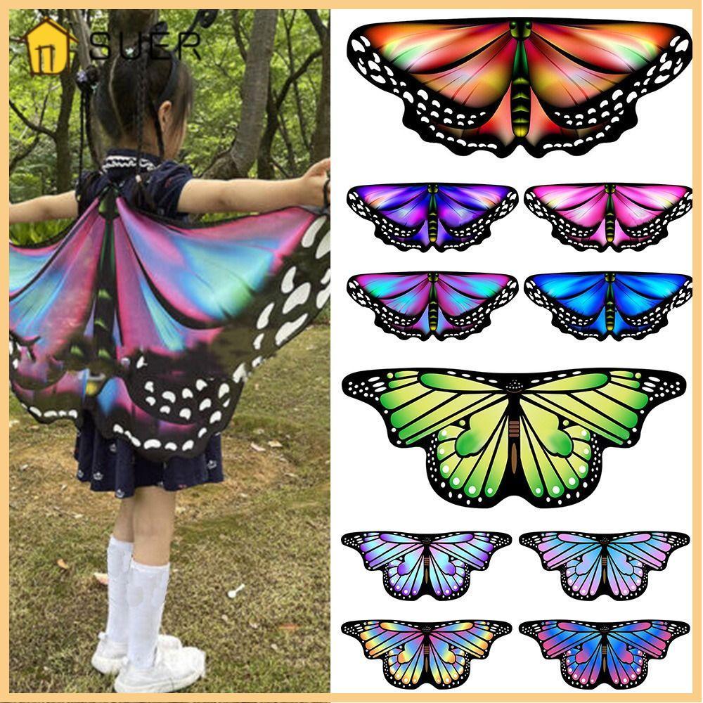 SUER Butterfly Wings Cape Party Women Performance Props Party & Holiday ...