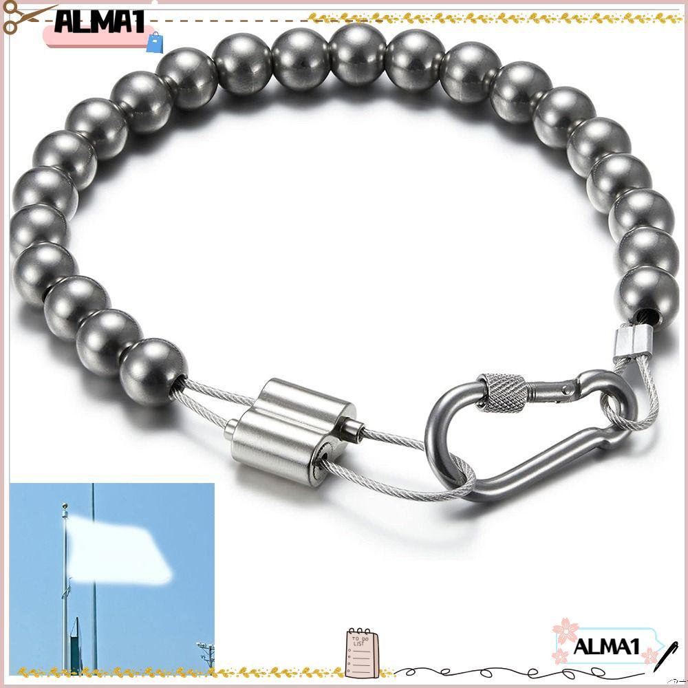 ALMA Flagpole Retainer Ring, Adjust Length 304 Stainless Steel Flag ...