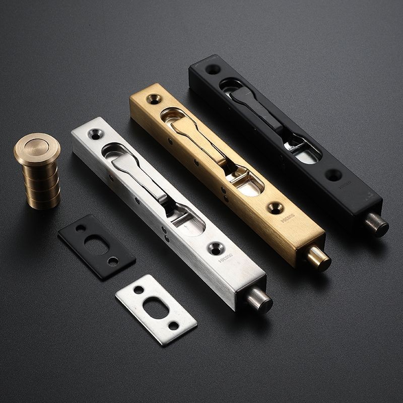Wooden Door Ground Bolt 304 Stainless Steel Upper Lower Concealed Door ...