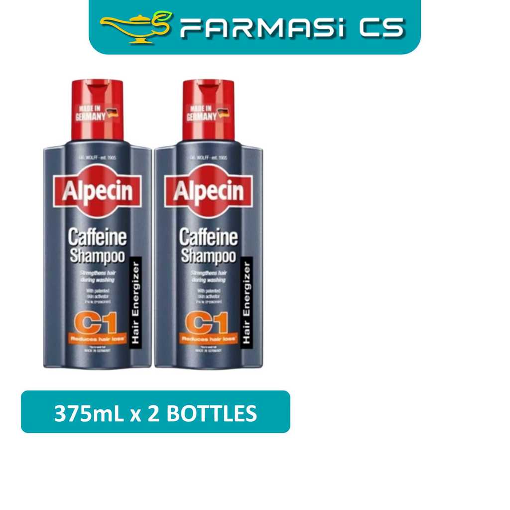 SPECIAL Alpecin Caffeine Shampoo 375ml x 2 Bottles (TWIN) EXP:04/2028 ...