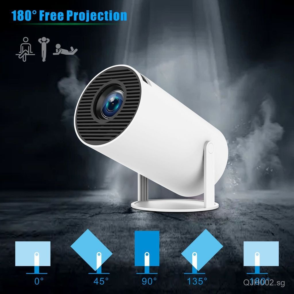 Popular HY300Projector wired screen mirroring TYPEC Rechargeable ...