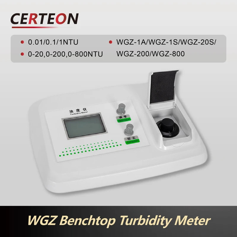 Benchtop Turbidity Meter 0-200 NTU Digital Laboratory Water Turbidity ...