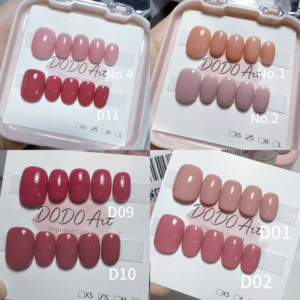 DODO.Handmade Press on Nails Bean paste 16 colors Colors Manicure ...