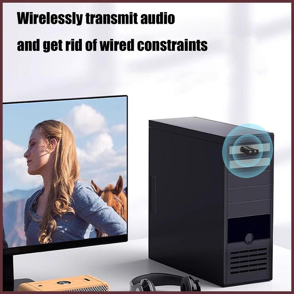Wireless Audio Transmitter Mobile Phone Amplifier Converter Plug and ...