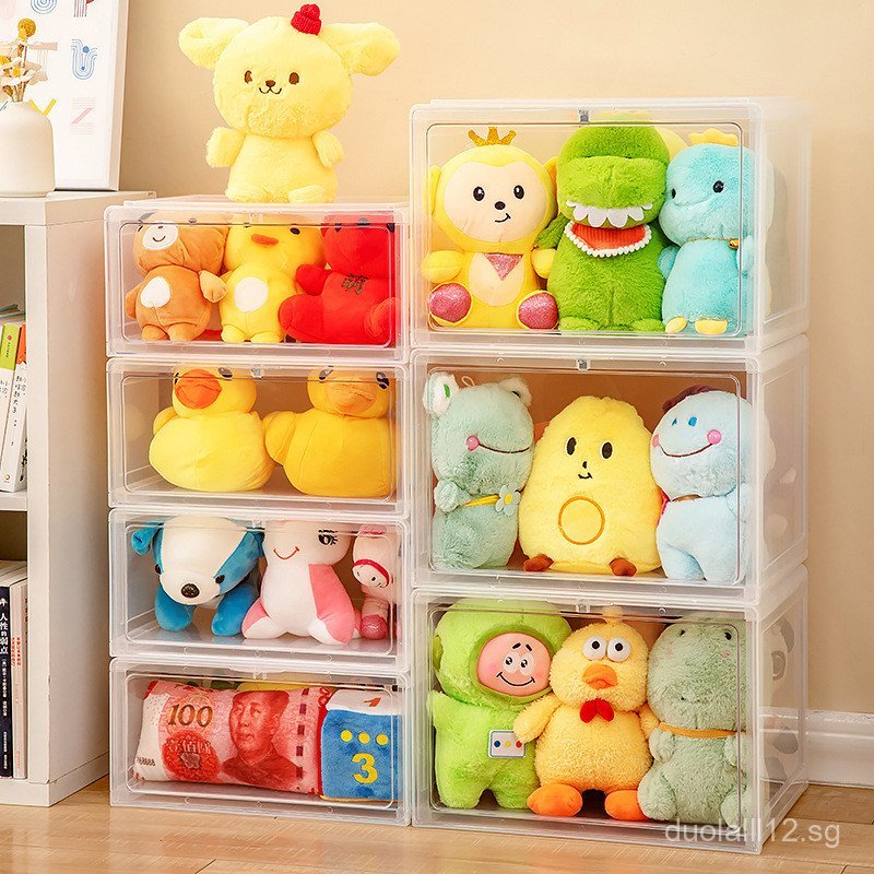 Doll Storage Tube Plush Toy Bin for Plush Dolls Box for Stuffed Animals ...