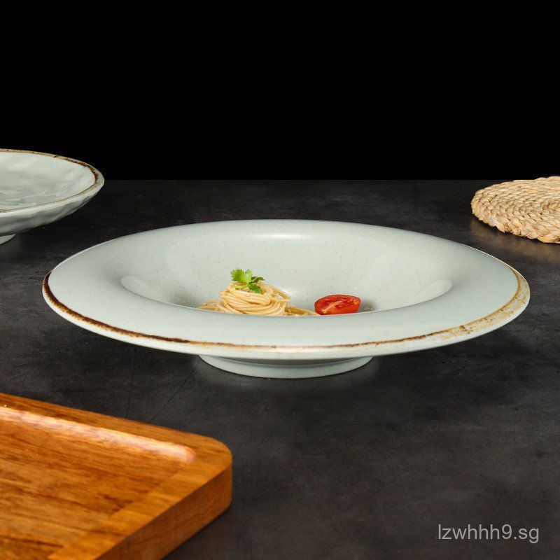 Melamine Straw Hat Plate Deep Plate Japanese Tableware Western Soup ...