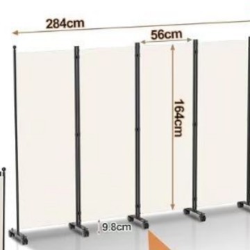 Folding Screen with Wheels Mobile Screen with Wheels Folding Screen ...
