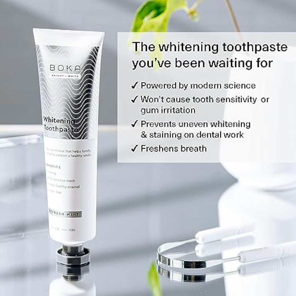 Boka Fluoride Free Toothpaste 113g- Nano Hydroxyapatite, Remineralizing ...