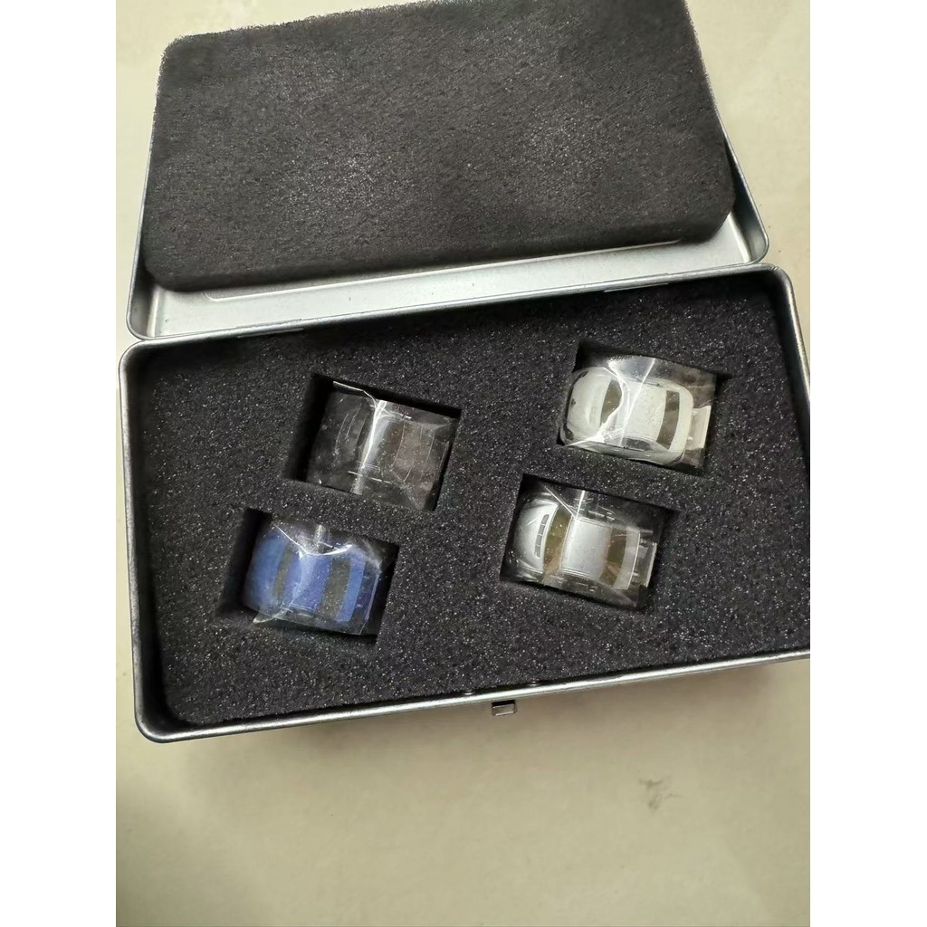 Choro q Qiaole Car Iron Box Set Box Benz C class 2004 Version Four Car ...