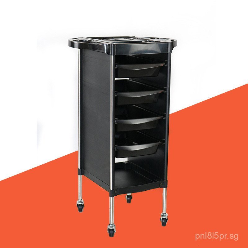 Barber Shop Special Cart Hair Salon Movable Tool Cart Storage Rack Pull ...