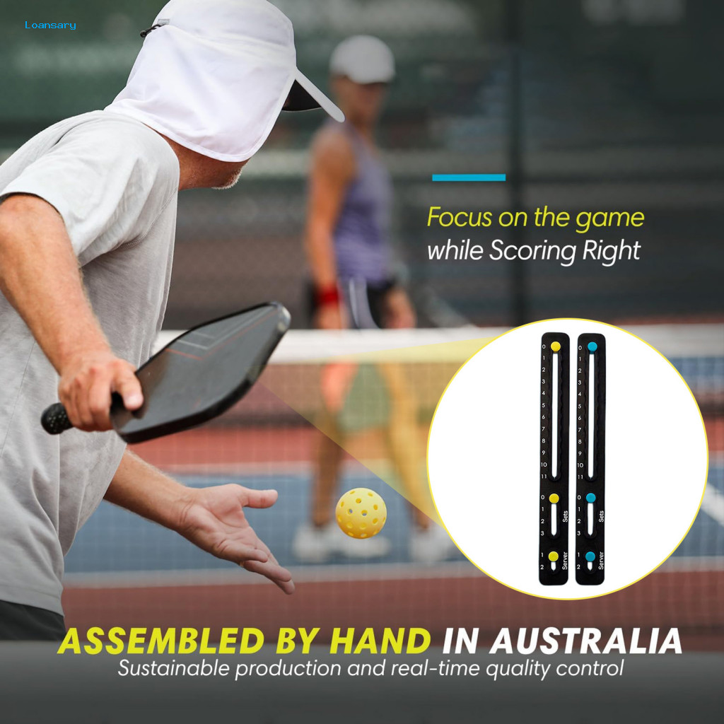 Easy Track Sports Scores Pickleball Scorekeeper Mini Tennis Racket ...