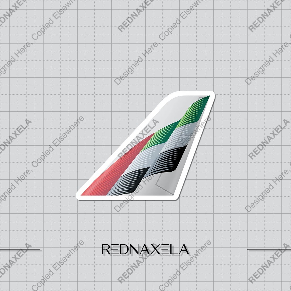 Emirates Airlines Tail Vinyl Stickers, Outdoor Suitcase Stickers ...