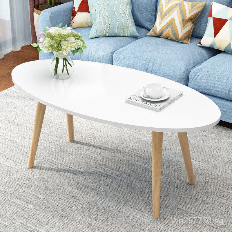 Square Nordic Oval Bedside Table Small Table Wholesale Living Room ...