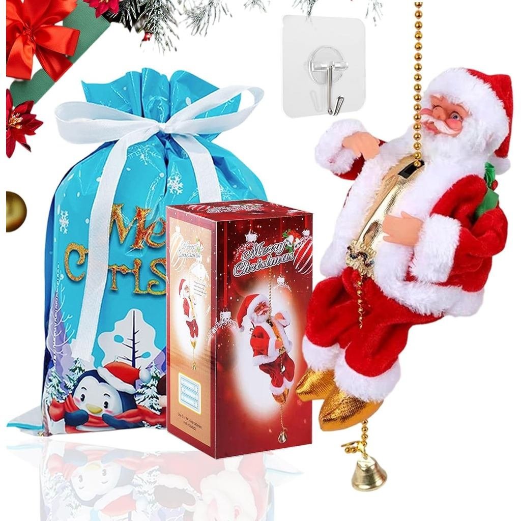 Santa Claus Musical Climbing Rope, 2026 New Electric Climbing Santa On ...
