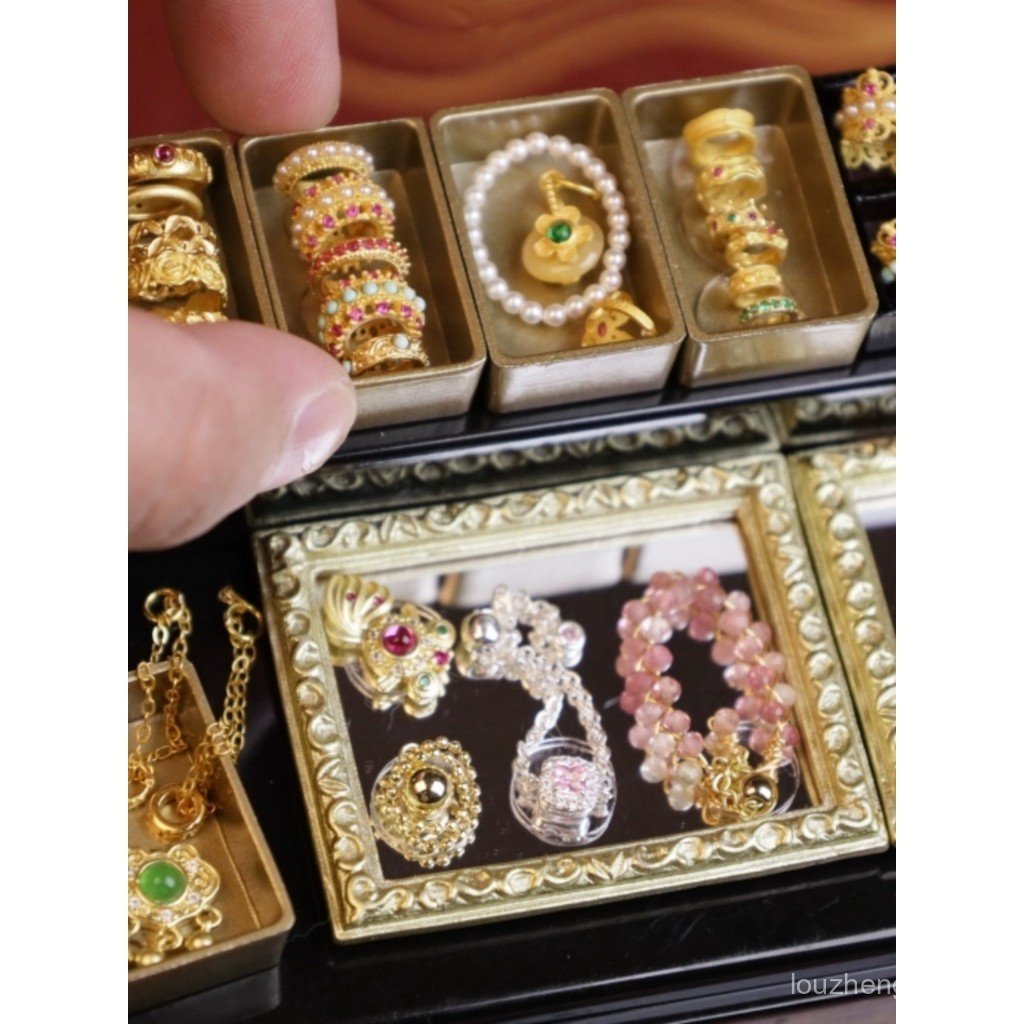 Super Mini Small Jewelry Miniature Food Play Simulation Dollhouse ...