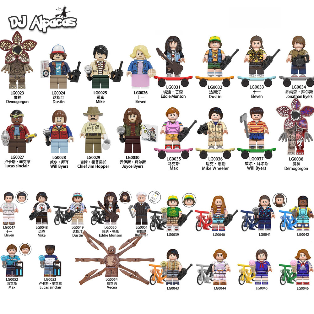Eddie Munson Mini Figures Toy Demogorgon Dustin Collectible Dolls Vecna ...