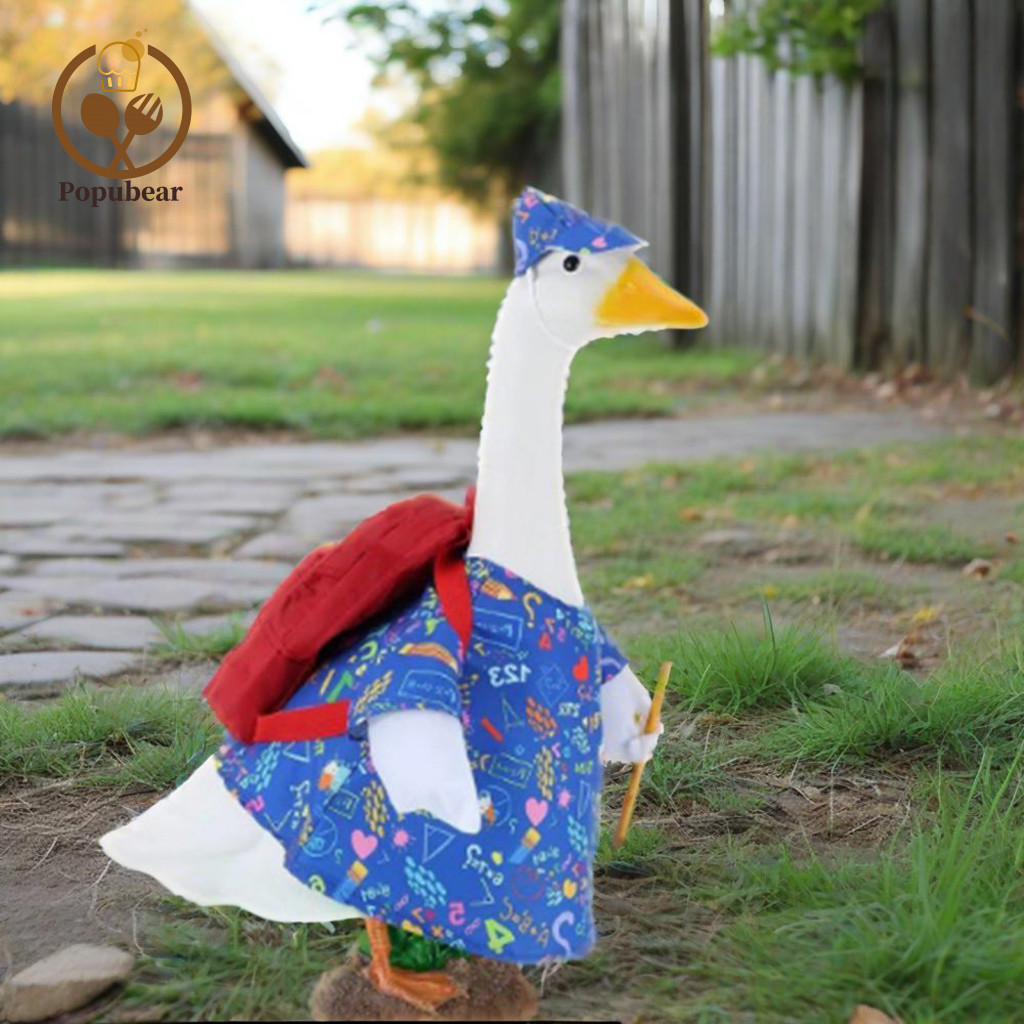 Popubear College Theme Goose Outfit Weather-resistant Porch Goose ...
