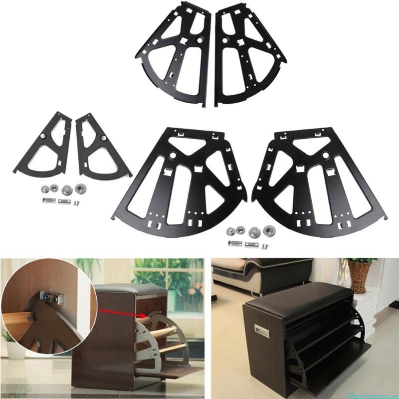 dingdongaa 1 Pair Shoes Drawer Cabinet Hinges Flip Frames Turing Rack ...