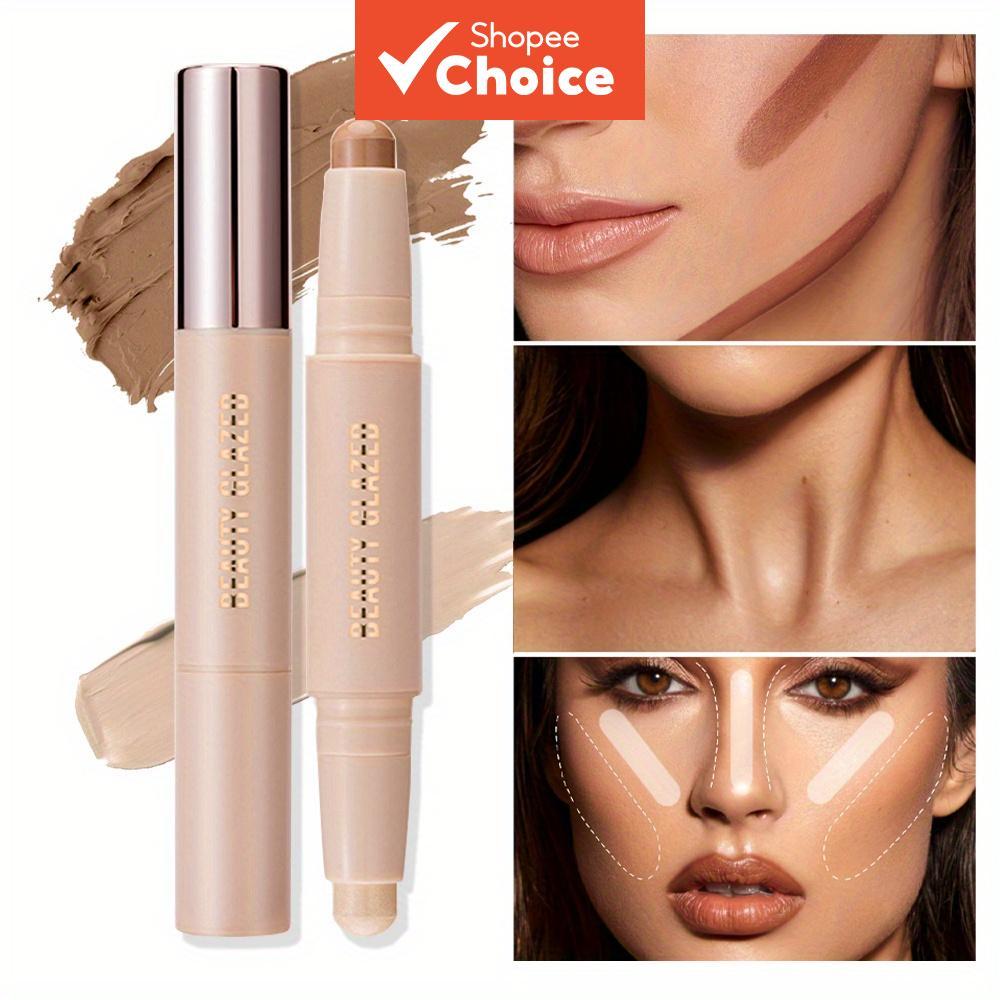 BEAUTY GLAZED Double Head Highlighter and Contour Long-lasting ...