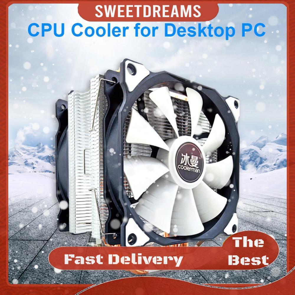 SNOWMAN MT6 12cm CPU Fan 6 Pure Copper Heat Pipes Desktop PC 4 Pin PWM ...