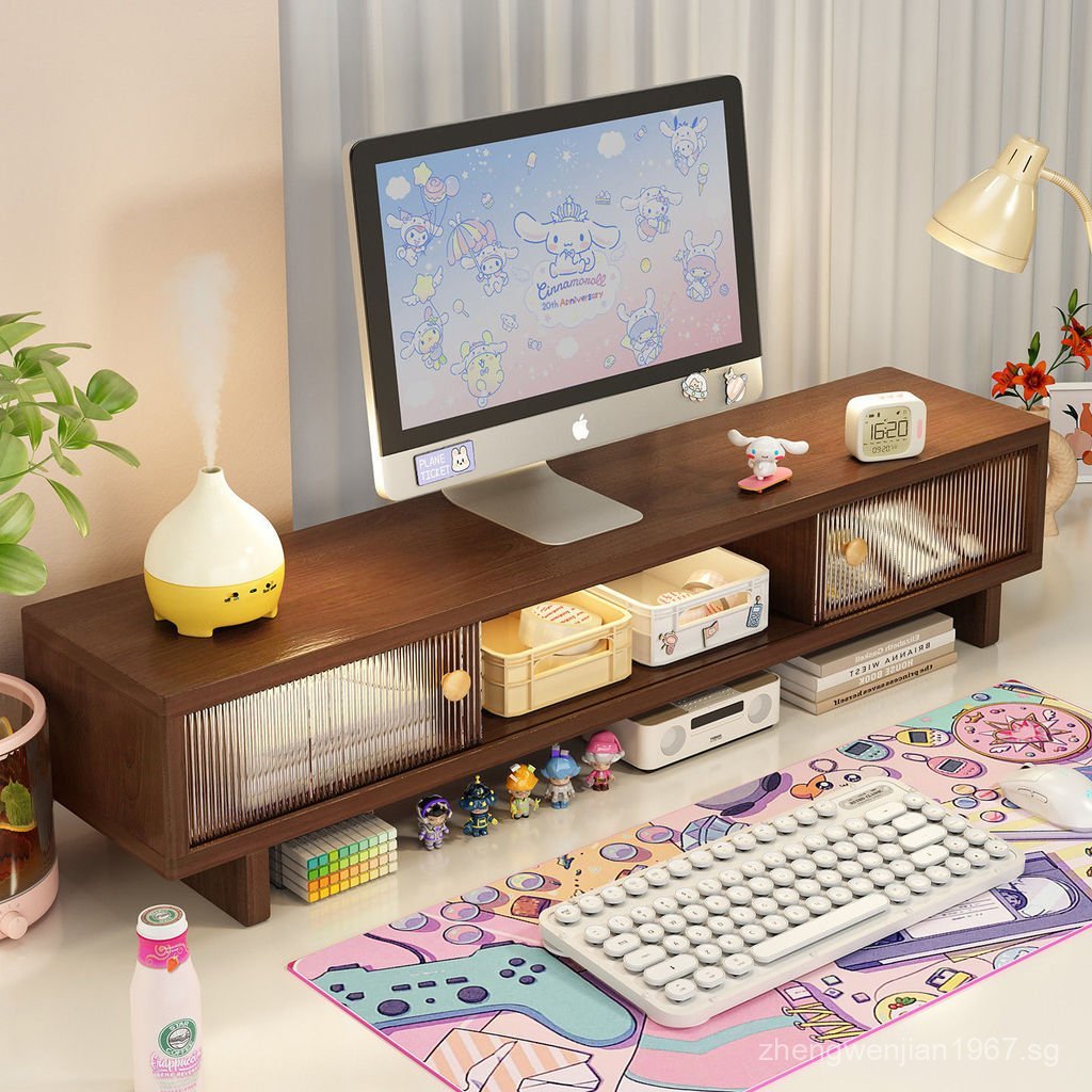 Desktop Computer Monitor Riser Office Desktop Workstation Laptop Stand ...