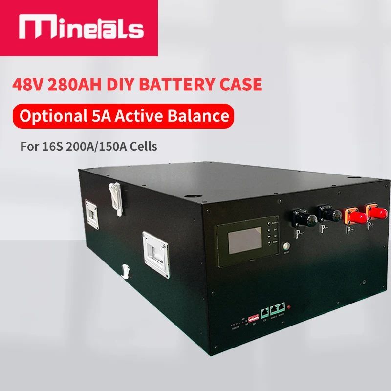 280AH DIY Battery Case 5A Balance 48V DIY Kit Box 16S 200A Inverter BMS ...