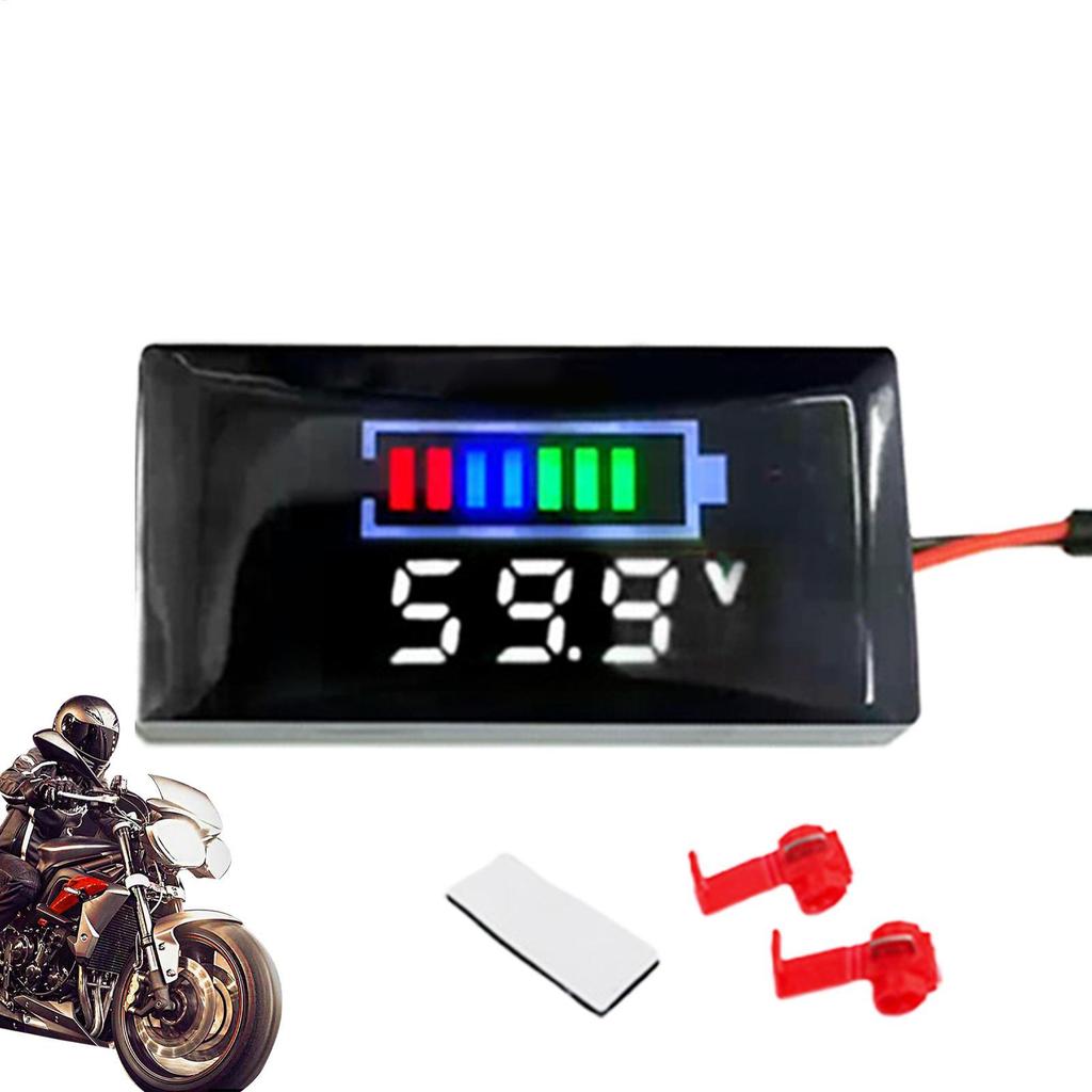 12V Battery Monitor Battery Meter Voltage Gauge Digital Voltmeter ...
