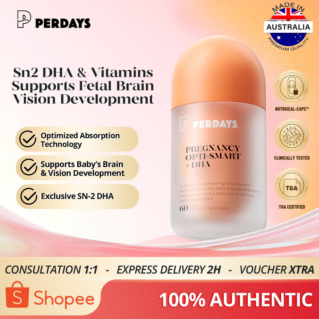 PERDAYS Opti-Smart DHA for Pregnancy - Brain & Vision Support - 60 ...