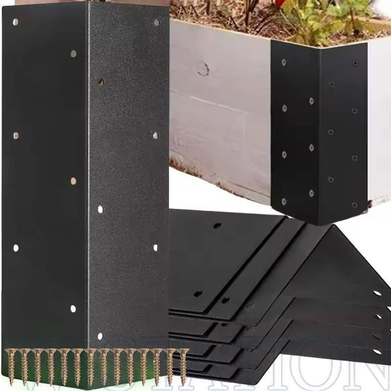 L-shaped Right Angle Iron Bracket - Gardening Bed Fix Support - Table ...