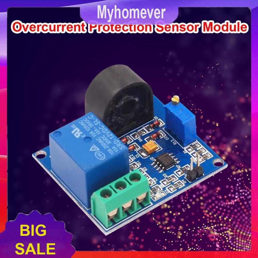 DC 12V Current Detection Sensor Module 5A Relay Overcurrent Protection ...