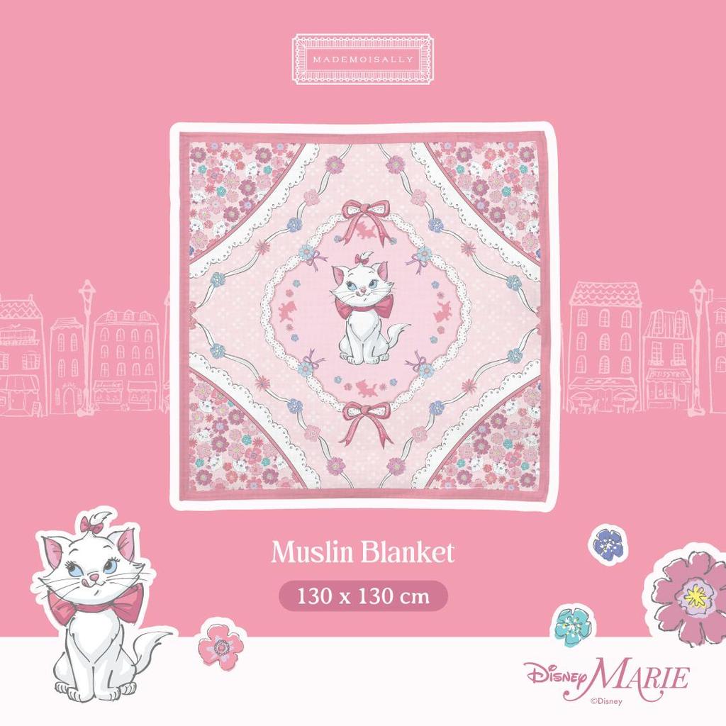Bamboo Muslin Blanket Disney Marie - Mademoisally | Shopee Singapore