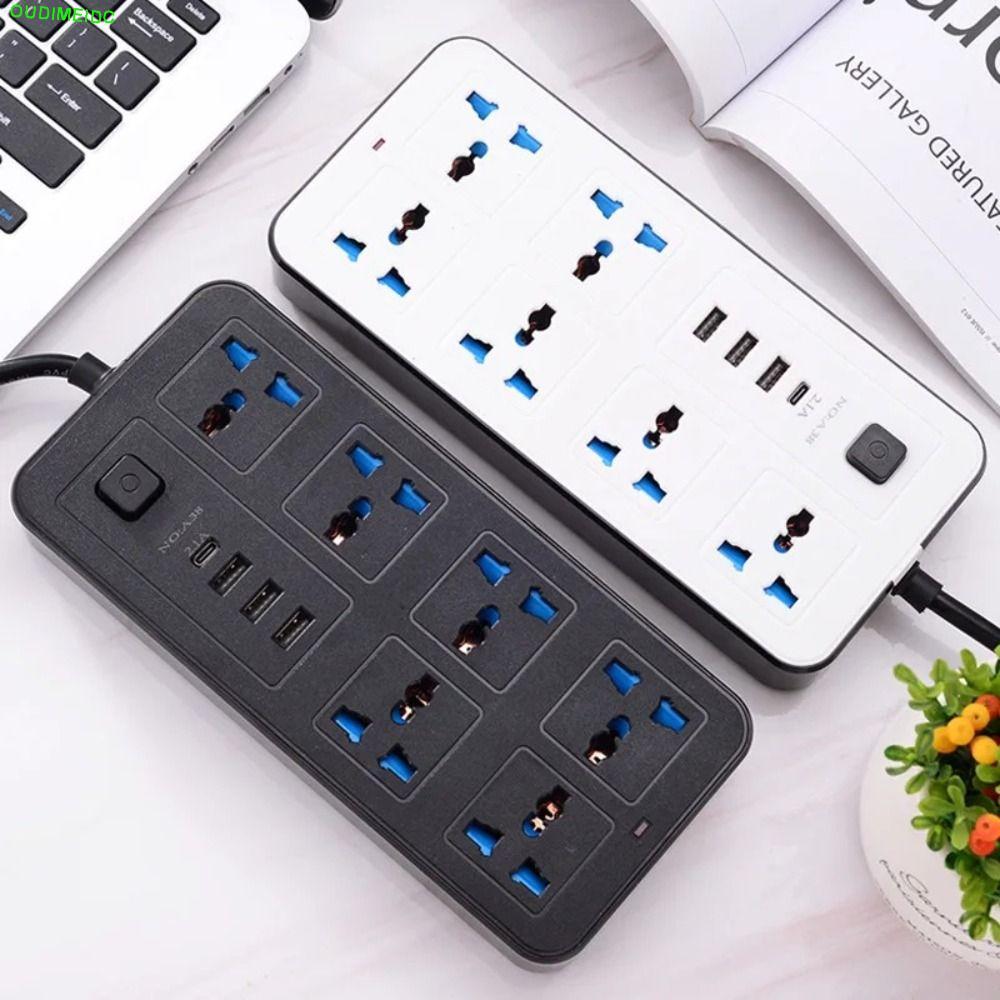 OUDIMEIDC Power Multi Tap, Multiprise 6 AC Sockets & 3 USB Outlet Power ...