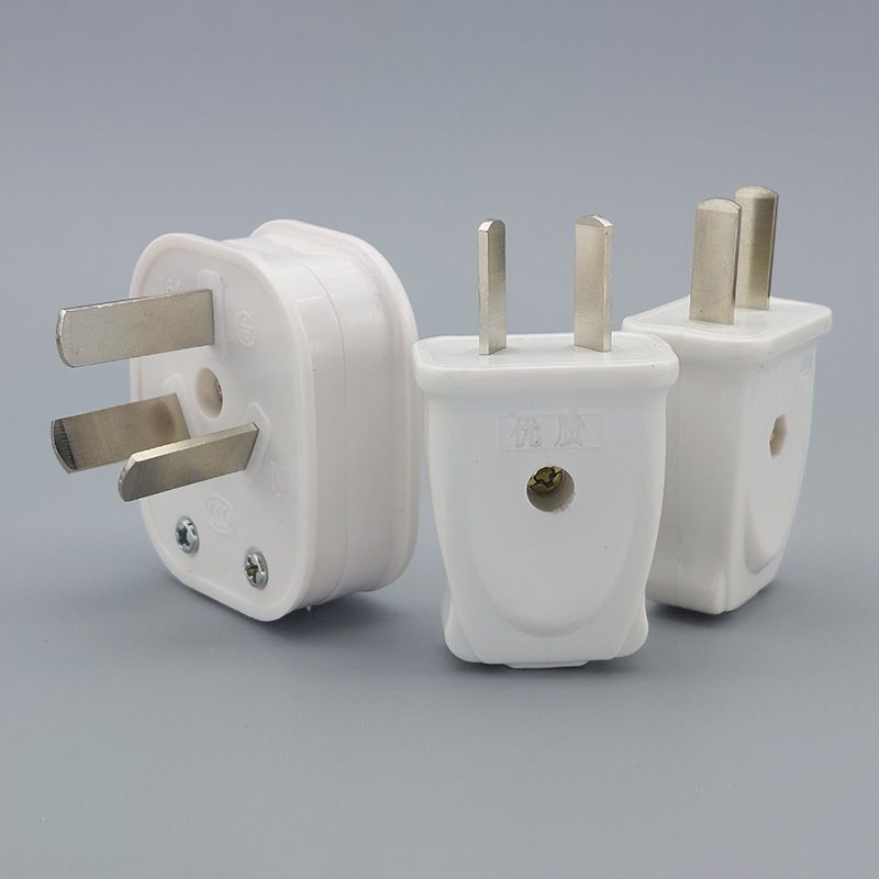 Pure Copper 2-Pin 10A Plug 16A Rotating Plug Three-Plug Waterproof ...