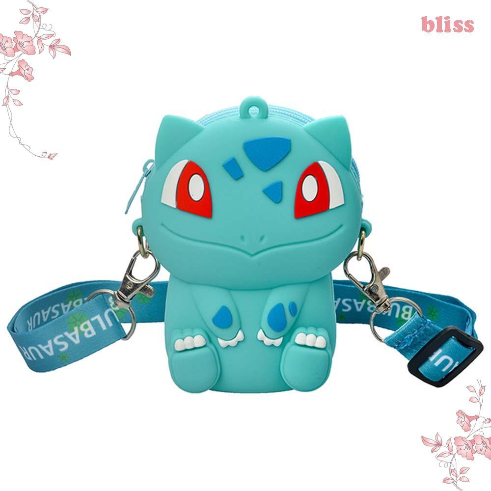 BLISS Pokemon Go Coin Purse Eevee Cute Storage Bag Silicone Squirtle ...
