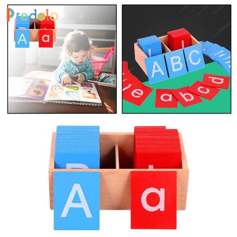 predolo Montessori Wood Letters Board ABC Wood Early Teaching Aids ...