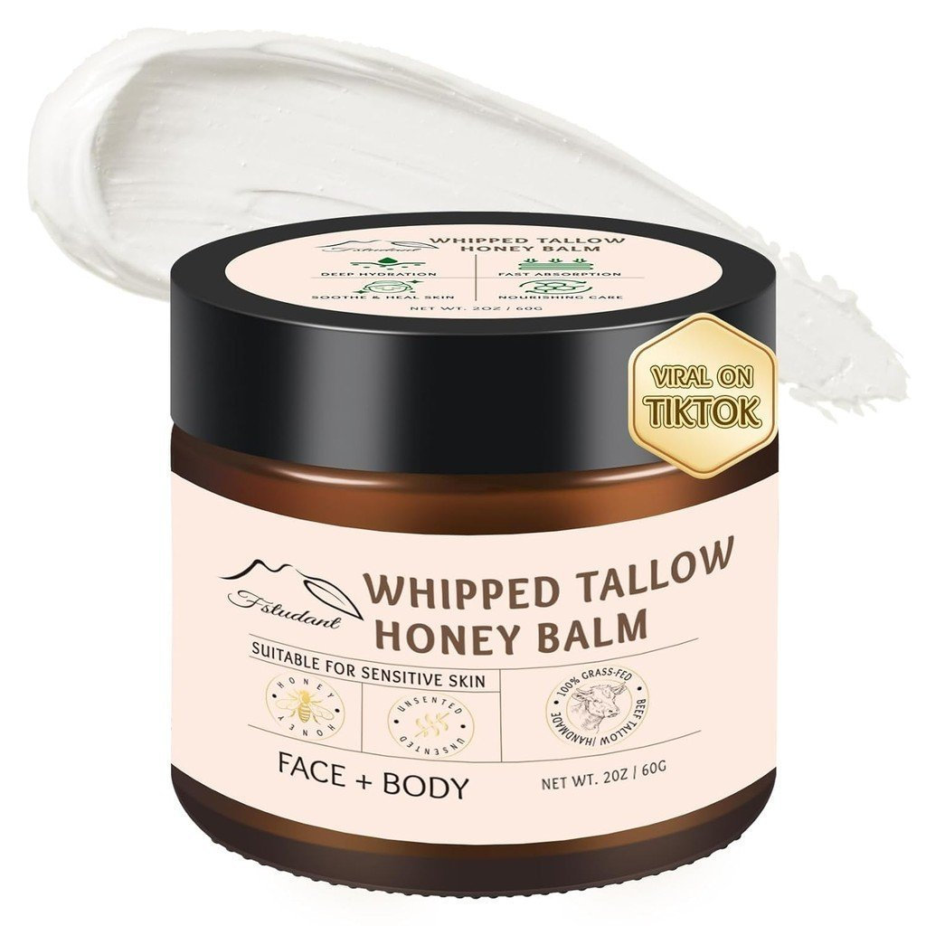 Beef Tallow for Skin, Tallow And Honey Balm, 100% Natural Beef Tallow ...